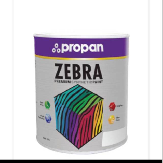 Jual Propan zebra synthetic 2.5L cat kayu besi bebas pilih warna ...