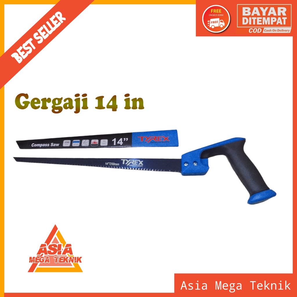 Jual GERGAJI SERBAGUNA 14 INCH / GERGAJI KOMPAS 14 INCH TYREX / COMPAS ...