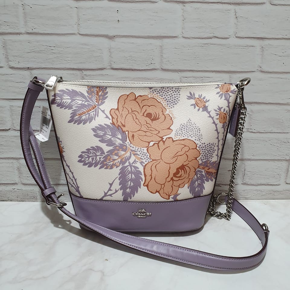 Jual COACH PAXTON SMALL CHALK PURPLE MULTI | Shopee Indonesia