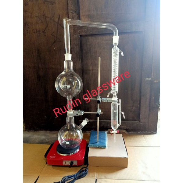 Jual destilasi minyak Atsiri 500ml PYREX-destilasi esensial oil kit ...