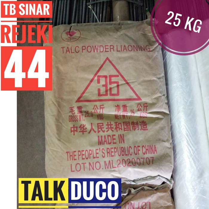 Jual Talk Duco 1 Zak 25 KG TALC POWDER LIAONING [Talek Talak Bedak Duko ...