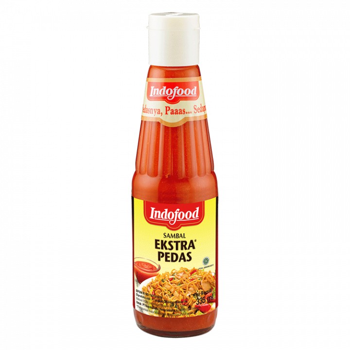 Jual INDOFOOD SAMBAL EXTRA PEDAS & PEDAS 275ML | Shopee Indonesia