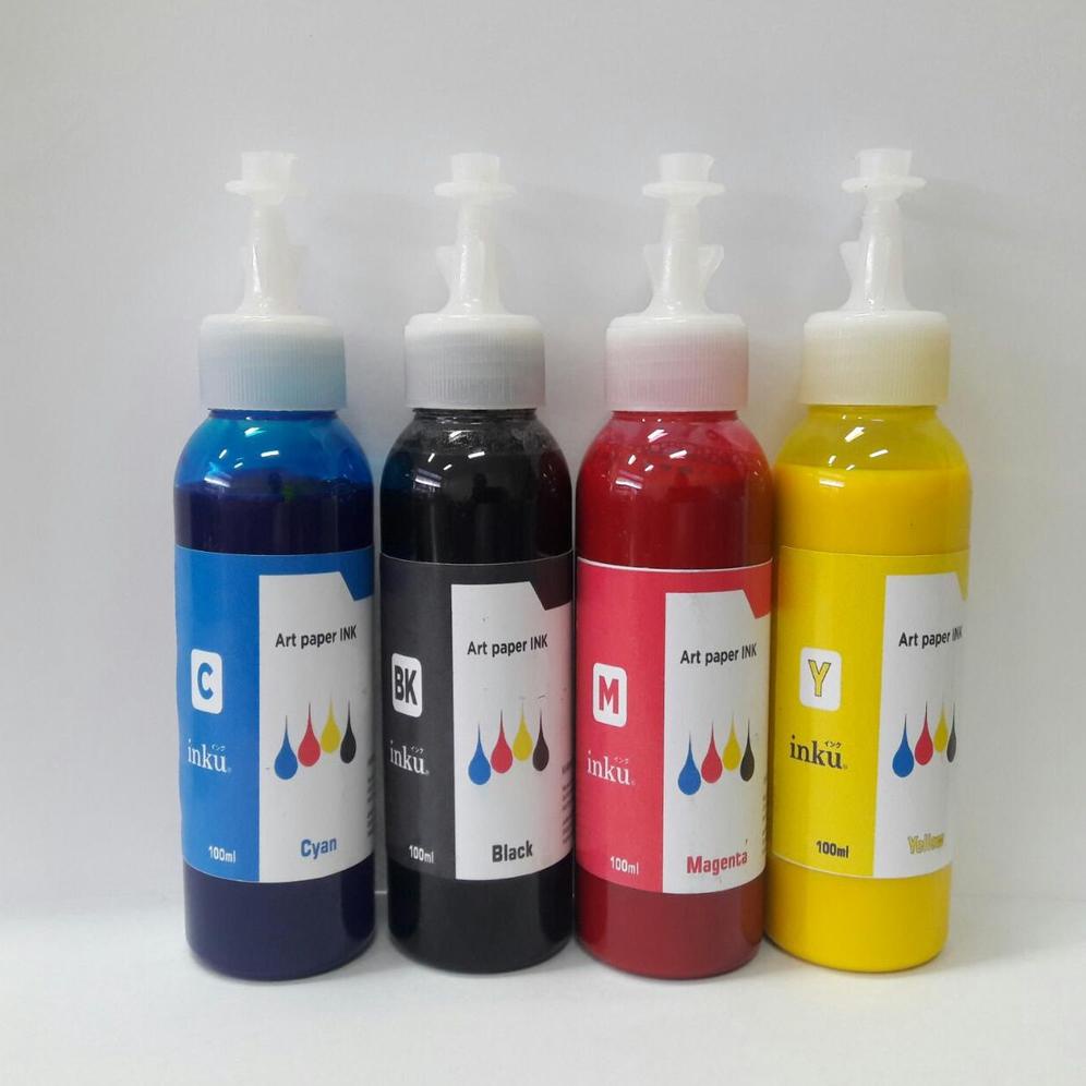 Jual Tinta Art Paper Inku @ 100Ml, Cmyk, Lc & Lm | Shopee Indonesia