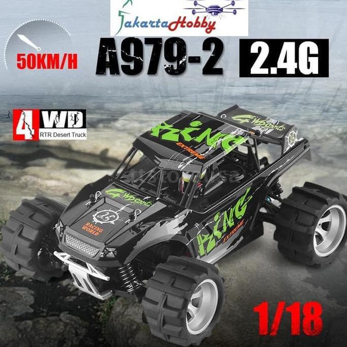 Jual Ini Wl A979-2 A9792 A979 Vortex Truck 1/18 50Km/H 2.4Ghz Ori | Shopee Indonesia