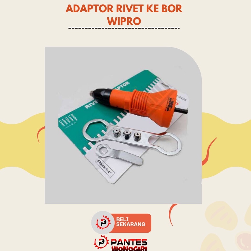 Jual Adaptor Tang Rivet Mesin Bor Tangan Wipro | Shopee Indonesia