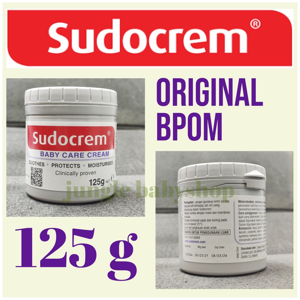 Jual SUDOCREAM 125 gr BPOM Original Sudocrem Care Cream Ruam Popok ...