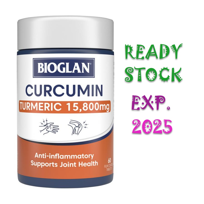 Jual Bioglan Clinical Curcumin 60 Tablet (Turmeric 15,800mg) | Shopee ...