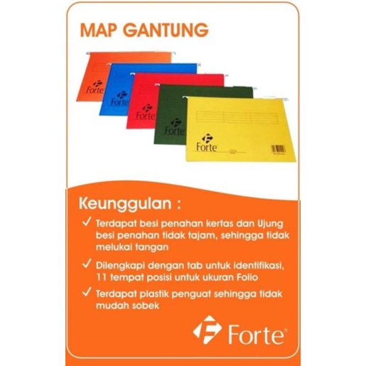 Jual Map Gantung Folio Forte (50 Pcs) / Hanging Map / Hang Map Folio ...