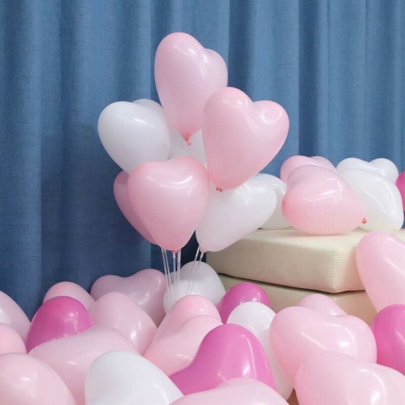 Jual balon love 10 inch tebal balon latex bentuk love | Shopee Indonesia