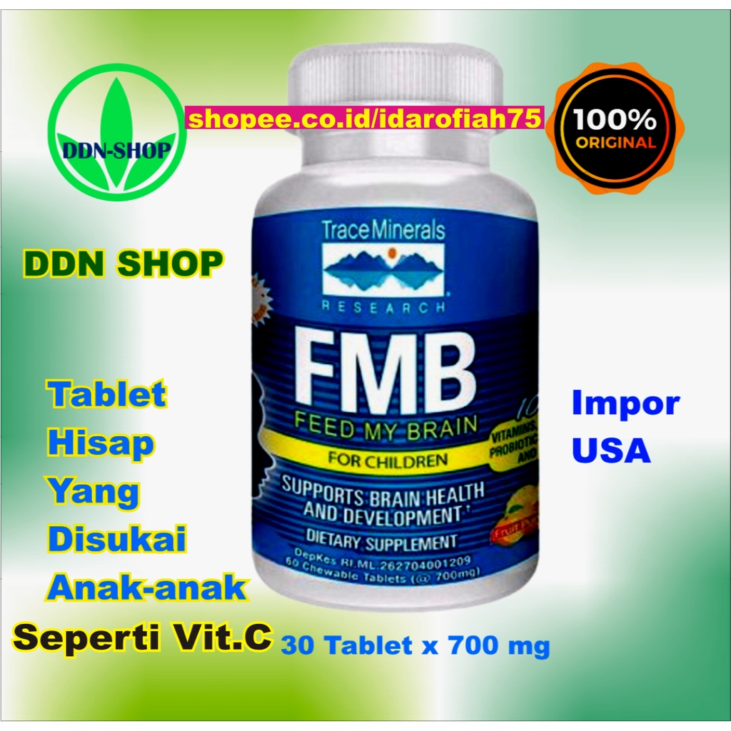 Jual Peningkat Kecerdasan Feed My brain 30 Tablet | Shopee Indonesia