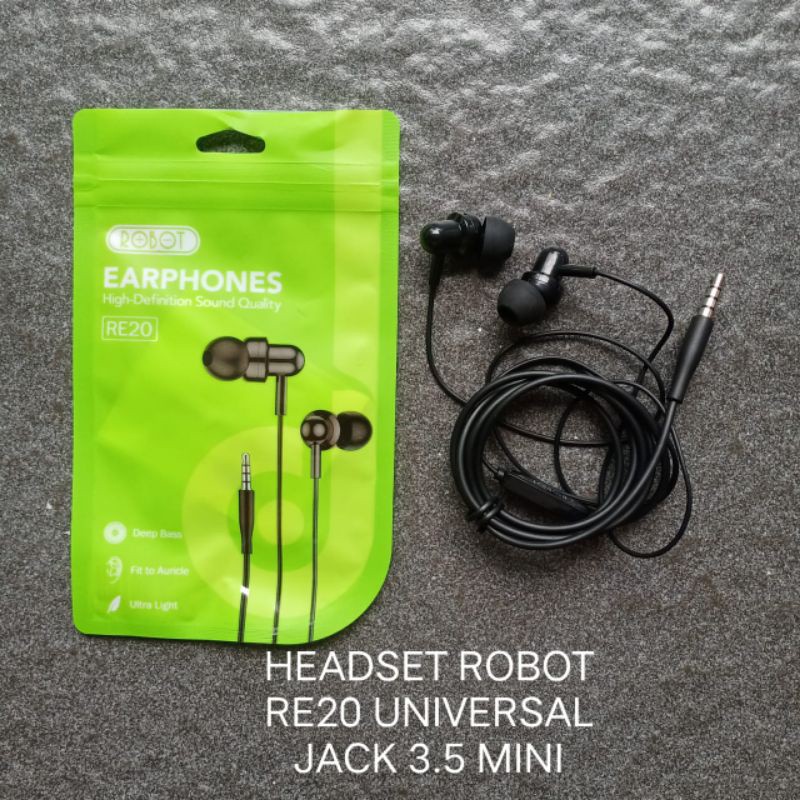 Jual Headset Earphone Original ROBOT RE20 TERBARUU!!! | Shopee Indonesia