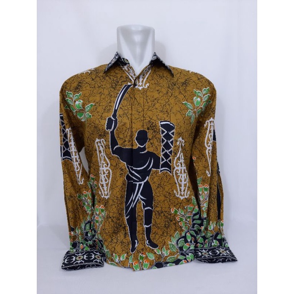Jual Kemeja Batik Cakalele Motif Pattimura Lengan Panjang | Shopee ...