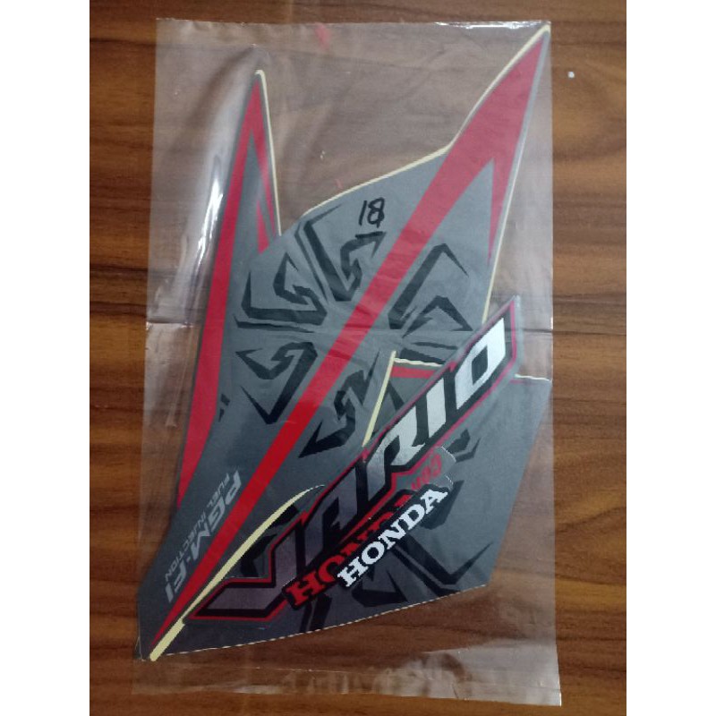 Jual striping sticker Honda Vario 110 fi SE 2018 hitam dop doff ...