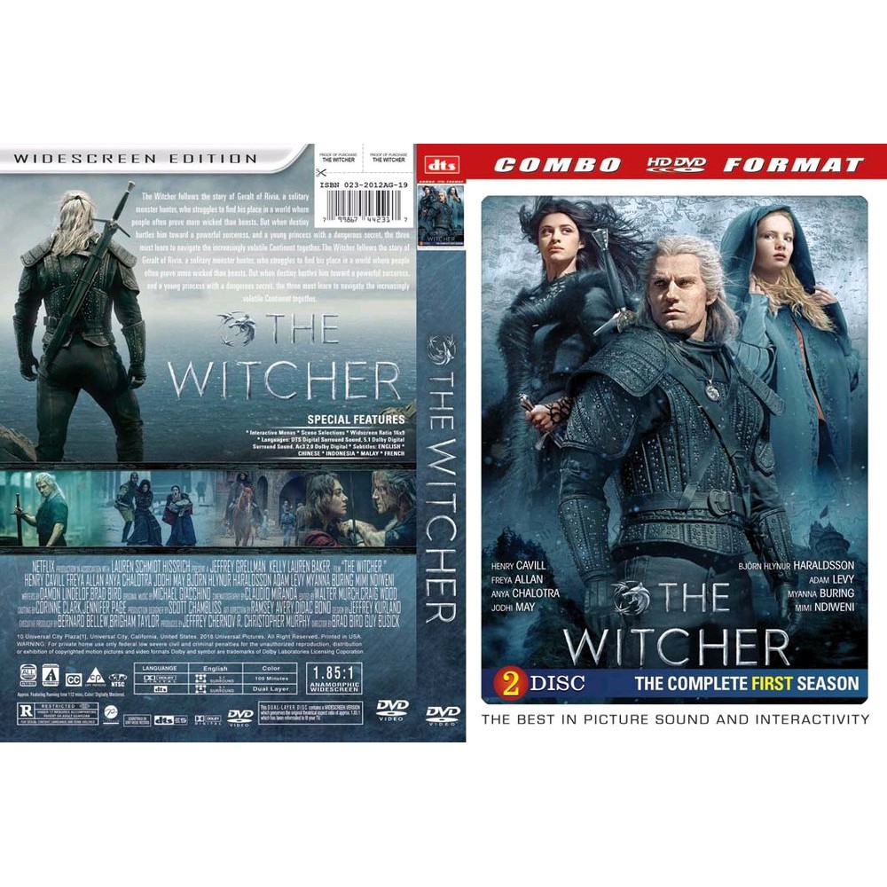 Jual NEW KASET DVD FILM NETFLIX ACTION TERBARU THE WITCHER 2 DISC END ...