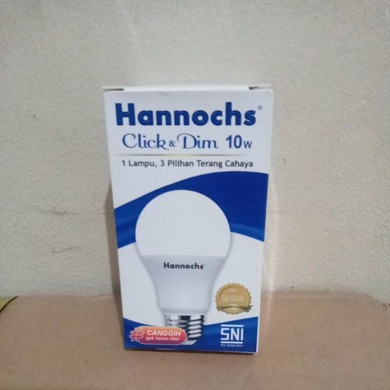 Jual Hannochs Lampu LED Clik & Dim 10w 1 Lampu, 3 Pilihan Terang Cahaya ...