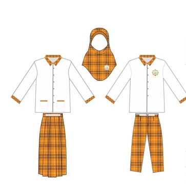 Jual SETELAN SERAGAM SEKOLAH SDIT PANJANG CEWEK - COWOK Baju Panjang ...