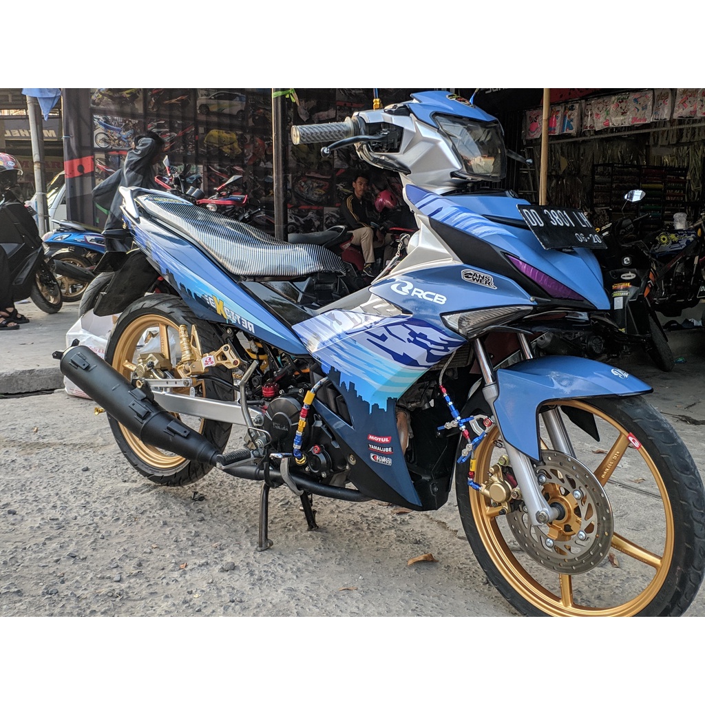 Jual Stiker MX King Decal Fullbody MX King Premium Blue Glossy Graphics ...