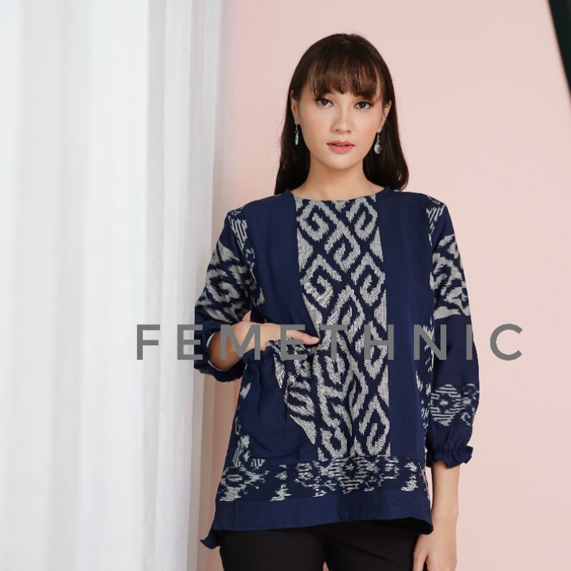 Jual Blus Tenun -Baju Tenun -Blouse Tenun | Shopee Indonesia