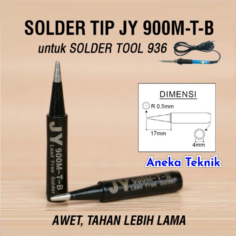 Jual Mata Solder / Solder Tip JY 900M-T-B for Solder Tool 936 | Shopee Indonesia