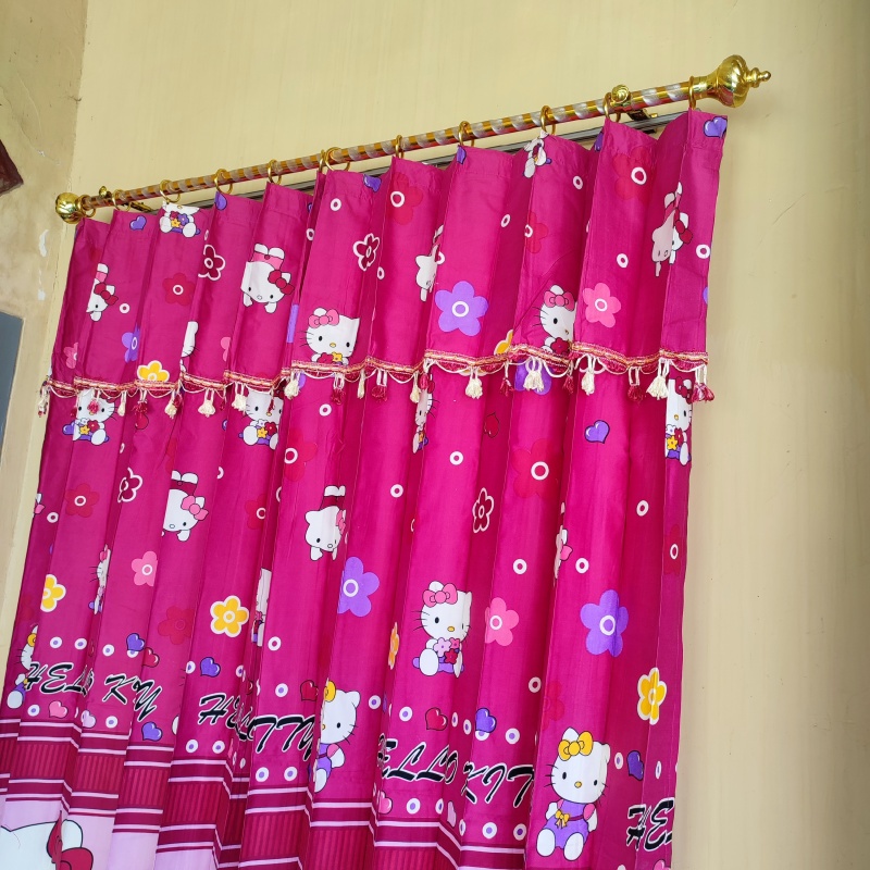 Jual Tirai Pintu Gorden Hordeng Korden Gorden Plisket Prada Poni Motif ...