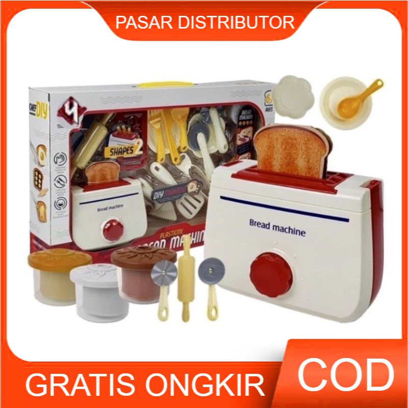 Jual Pasar Distributor BREAD MACHINE Mainan Pemangang Roti Playdough ...