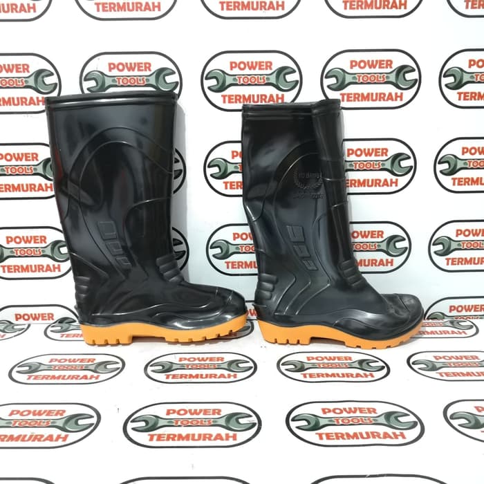 Jual Sepatu Boots Karet Anti Hujan Basah Sepatu Boot Pelindung Proyek ...