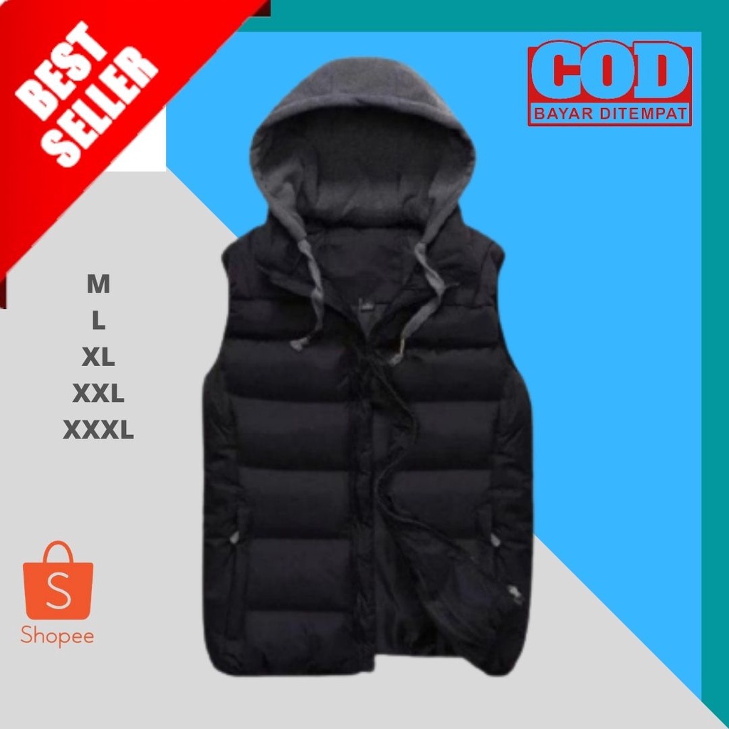 Jual Jaket Rompi Pria Keren Original Tebal Anti Angin Dan Anti Air ...