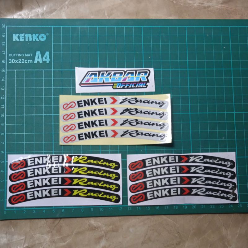 Jual Stiker velg enkei racing isi 4 sticker s enkei | Shopee Indonesia