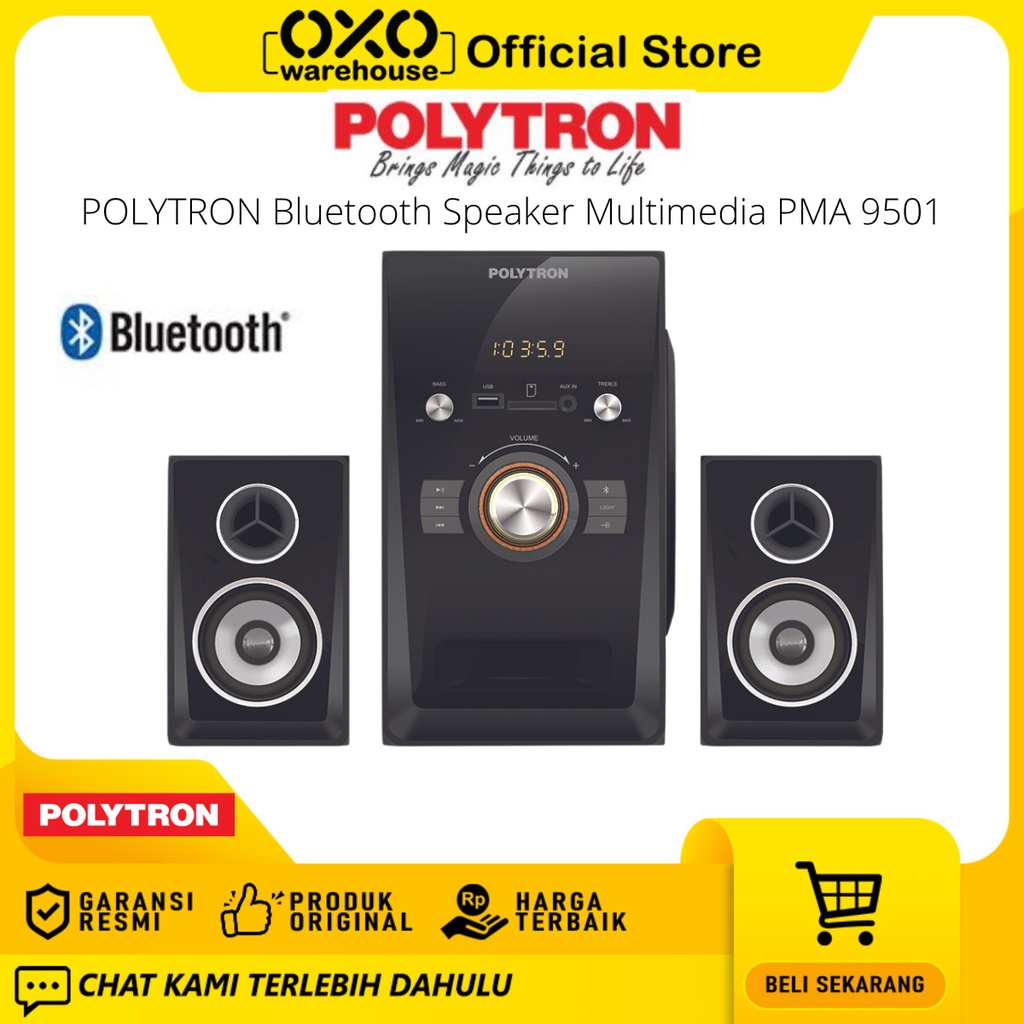 Jual Polytron Speaker Multimedia Subwoofer PMA 9501 /FMB Garansi Resmi ...