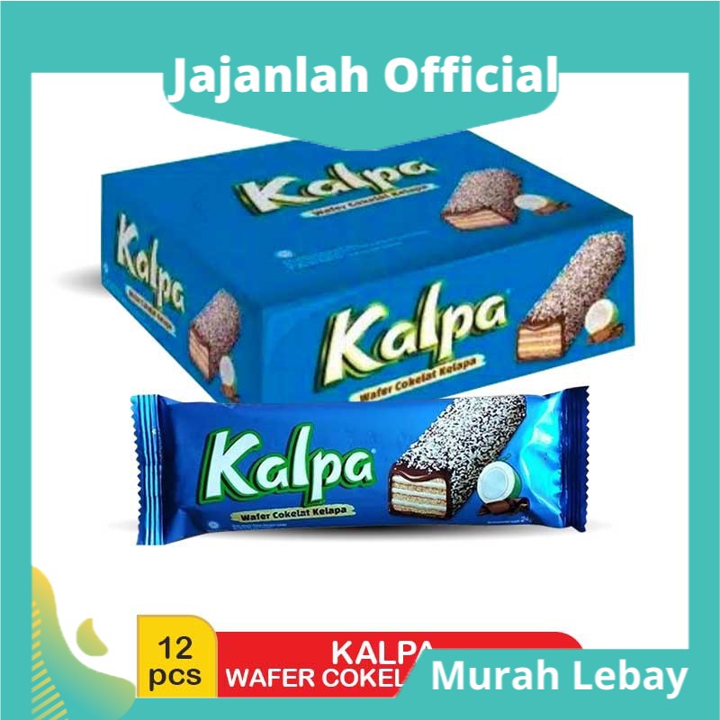 Jual KALPA WAFER COKLAT KELAPA 24 GR (ISI 12 PCS) - SNACK CEMILAN WAFER ...
