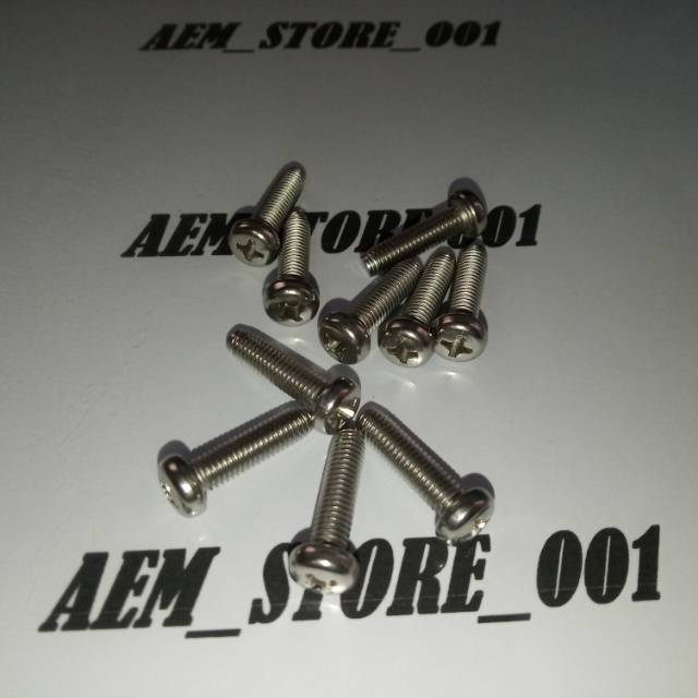 Jual Baut JP M5 X 20 (2cm) stainless 304 pan screw | Shopee Indonesia