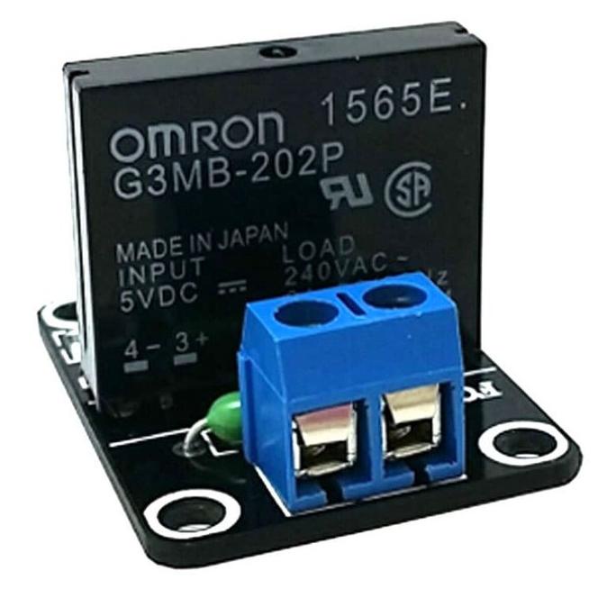Jual SSR Relay Module 1 Channel 1Ch 5V DC Solid State by Omron Arduino ...