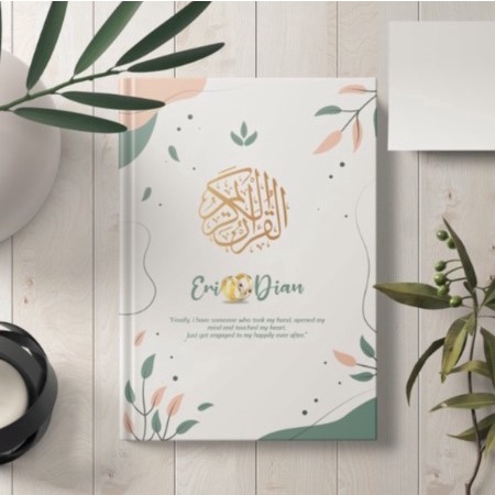 Jual Custom Al-quran /custom foto/custom cover free desain | Shopee ...