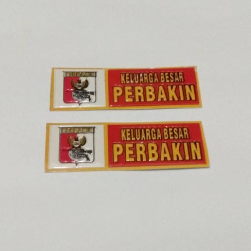 Jual Stiker perbakin stiker plat nomor kendaraan isi 2pcs | Shopee ...