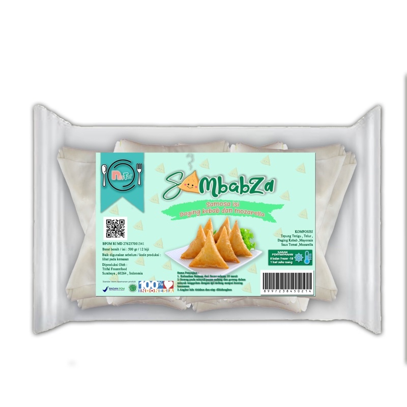 Jual Naufizz Sambabza Samosa Kebab Mozarella 12pcs Sambosa isi daging ...