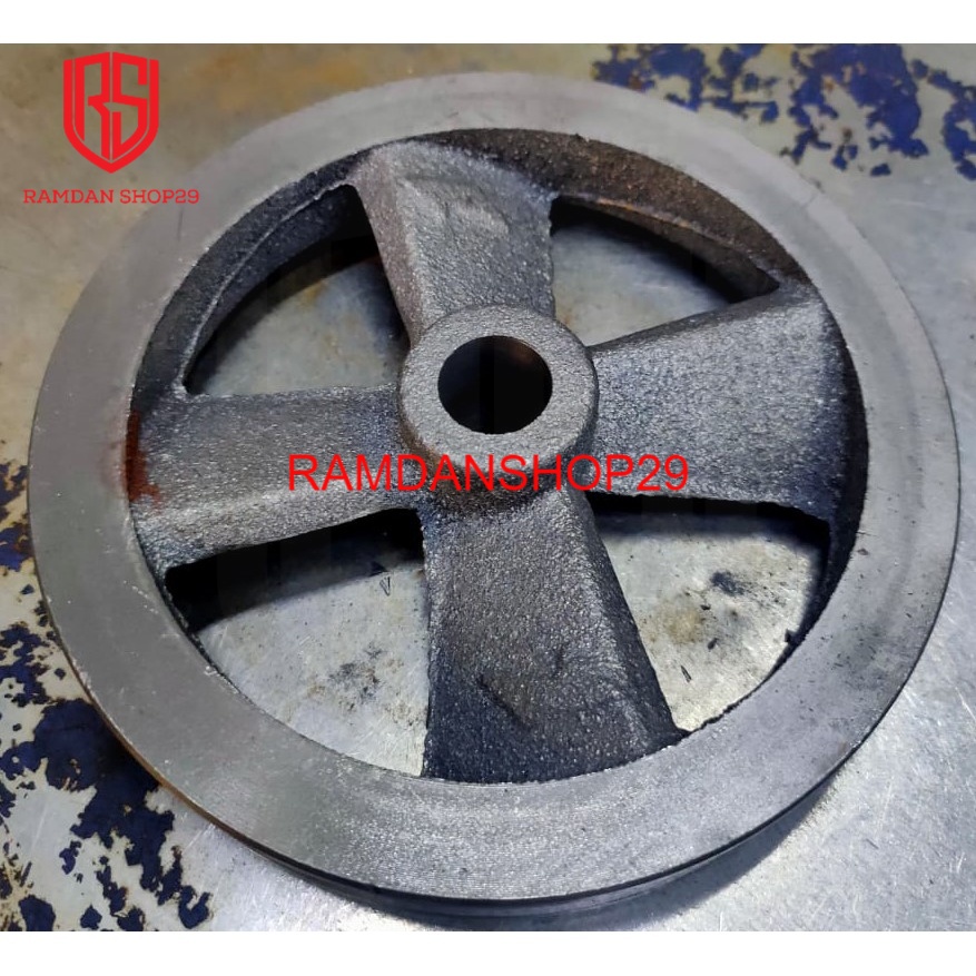 Jual Pulley Bare Fly Wheel Casting 1/4 Hp kompresor Shark atau Super Shape | Shopee Indonesia