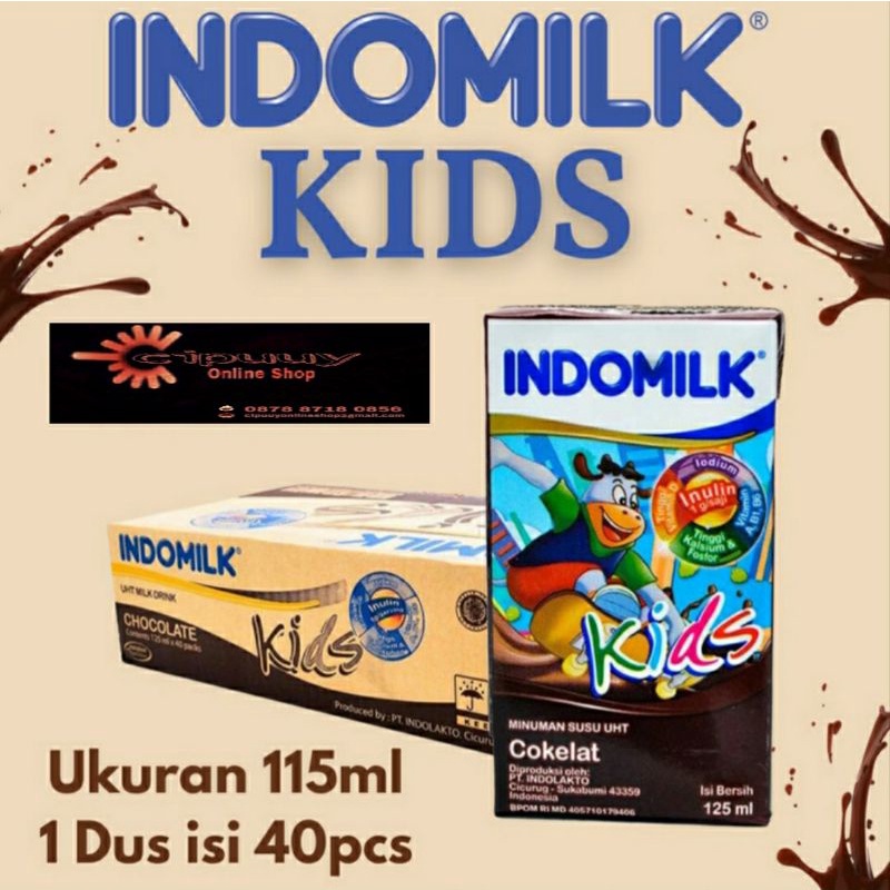 Jual Indomilk Kids Cokelat 115 ml / Karton | Shopee Indonesia
