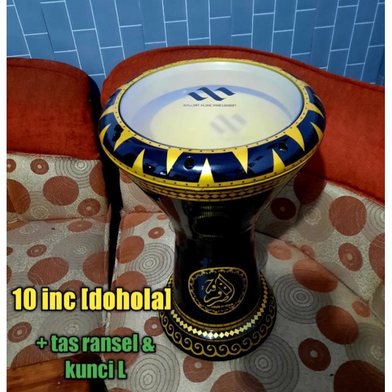 Jual darbuka almunium 10 inc(dohola) custom logo/nama | Shopee Indonesia