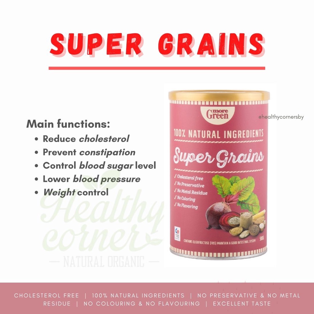 Jual Super Grains - More Green (500 Gram) Cereal Drink Powder Minuman ...