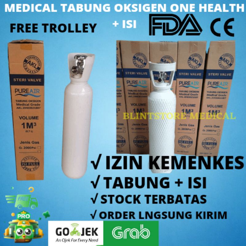 Jual Tabung Oksigen Pure Air + Isi Tabung Oxygen Baru | Shopee Indonesia