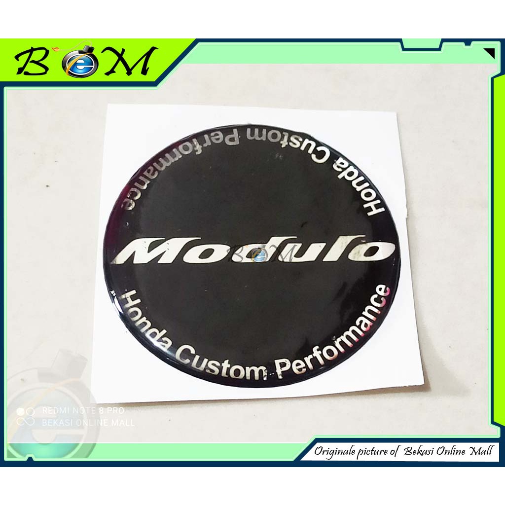 Jual stiker emblem logo timbul dop velg tutup roda mobil honda modulo ...