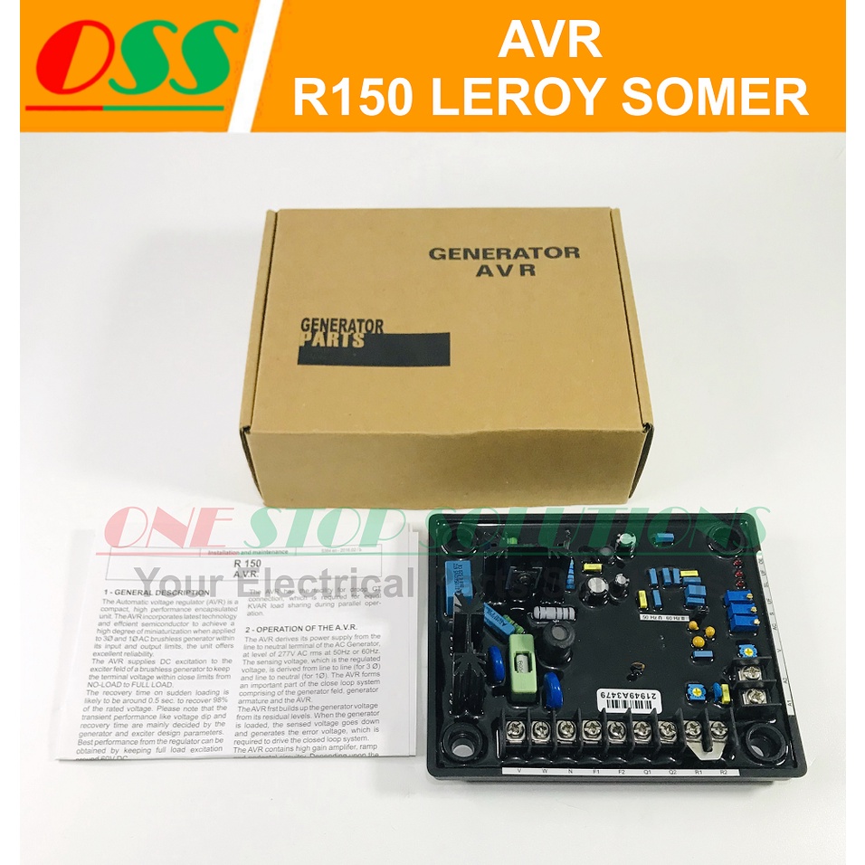 Jual AVR GENERATOR R150 LEROY SOMER R 150 AVR GENSET | Shopee Indonesia