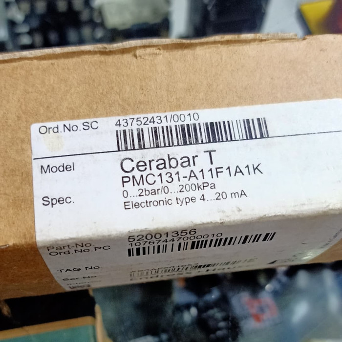 Jual Pressure Transmitter Enderes Hauser CERABAR T PMC131-A11F1A1K ...