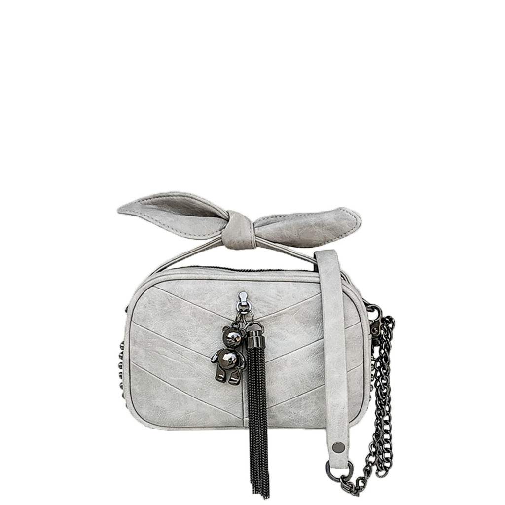 Jual Catriona Loren bow bag - GREY | Shopee Indonesia