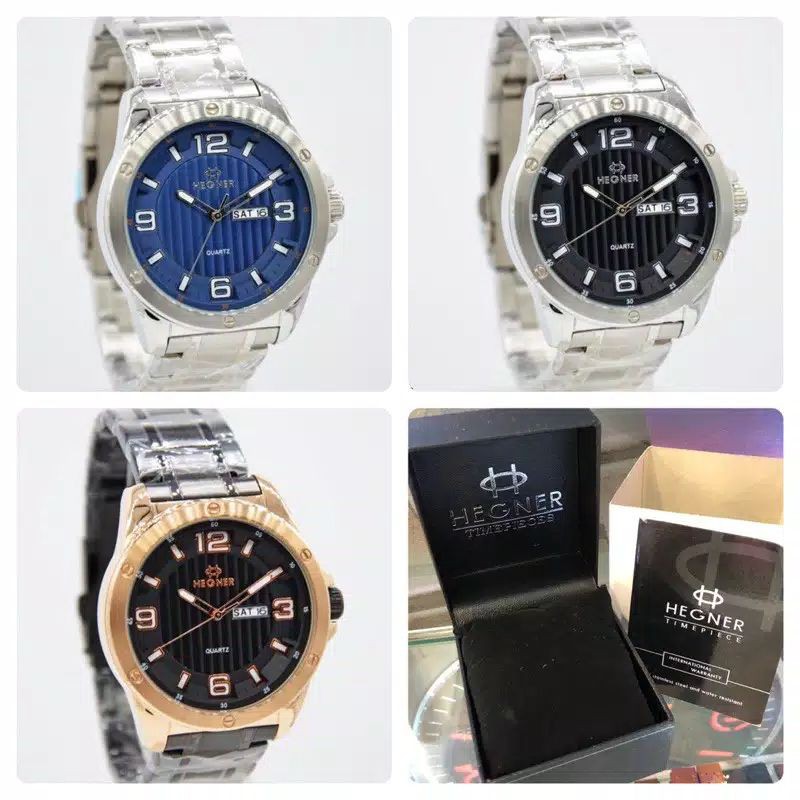 Jual JAM TANGAN PRIA HEGNER 6603G( ORIGINAL) | Shopee Indonesia