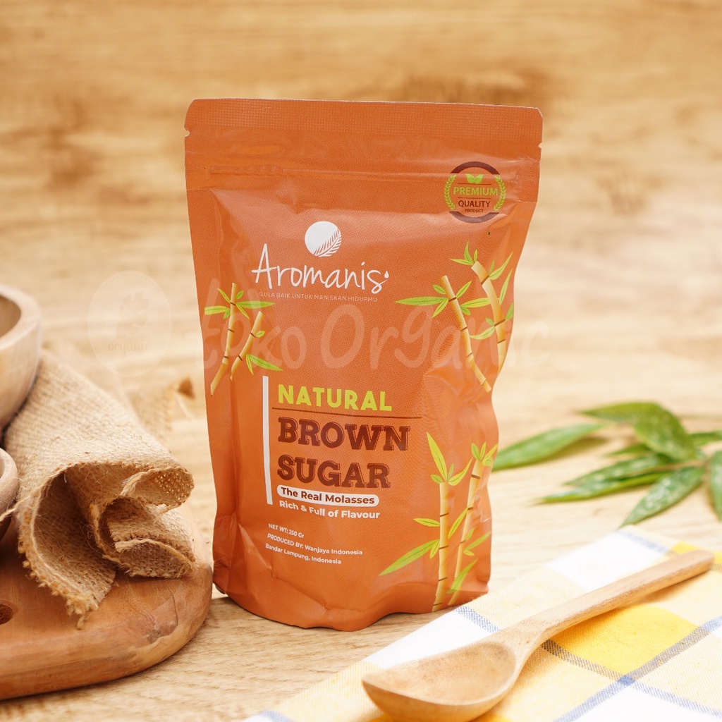 Jual Natural Brown Sugar 250gr - Aromanis | Shopee Indonesia
