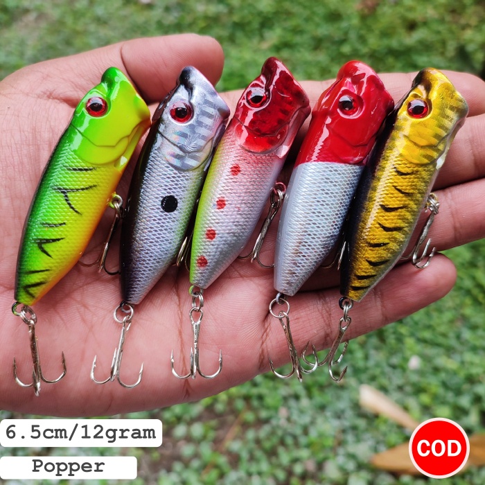 Jual 1Pcs Umpan Pancing Popping Popper 8.5cm/11g Untuk Casting Umpan Fishing Lure Minnow Bait ...