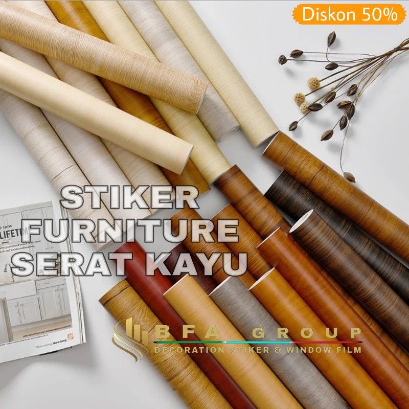 Jual WALLPAPER Stiker kayu / Walpaper furniture premium / sticker kayu ...