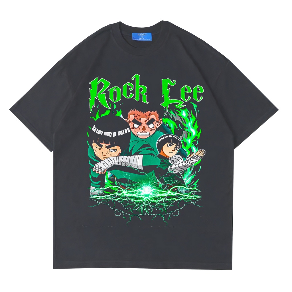 Jual Psycho Crucify "Rock Lee" Oversized T-Shirt | Dark Grey | Kaos ...