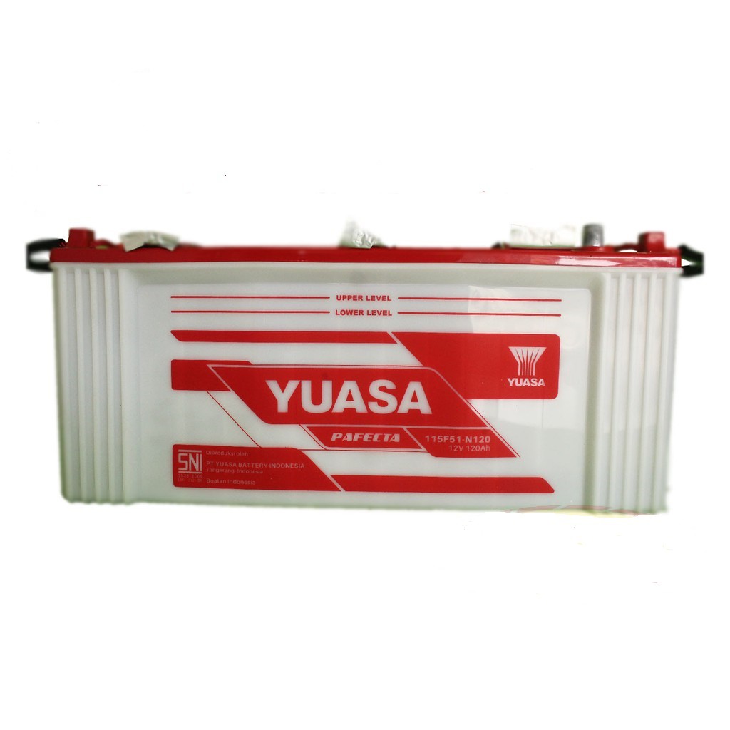 Jual Aki Basah Mobil merk Yuasa 115F51 N120 / 120 Ampere (Truck besar / Bus) | Shopee Indonesia